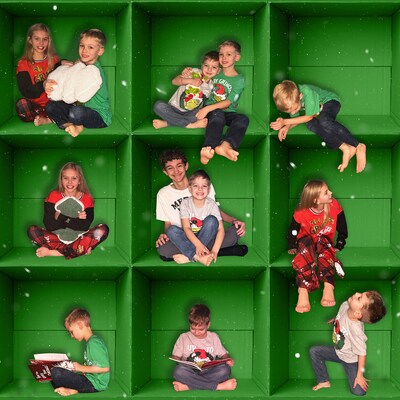 20 Empty Wood Boxes Template, Class Photo Template, 5x4, PNG Digital ...
