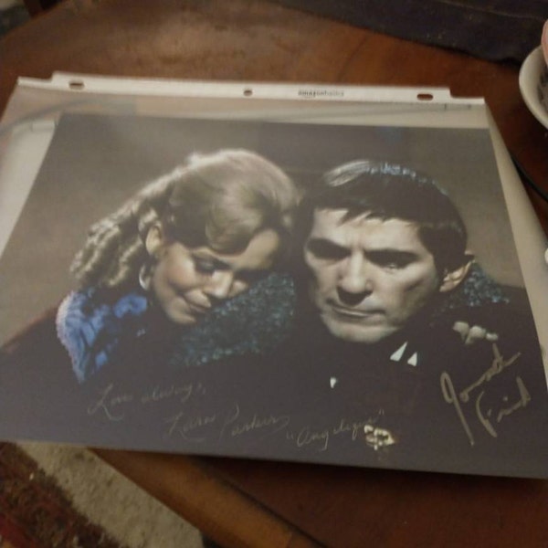 Jonathan Frid & Lara Parker Signed Photo 8X10 Rp Autographed Dark ...