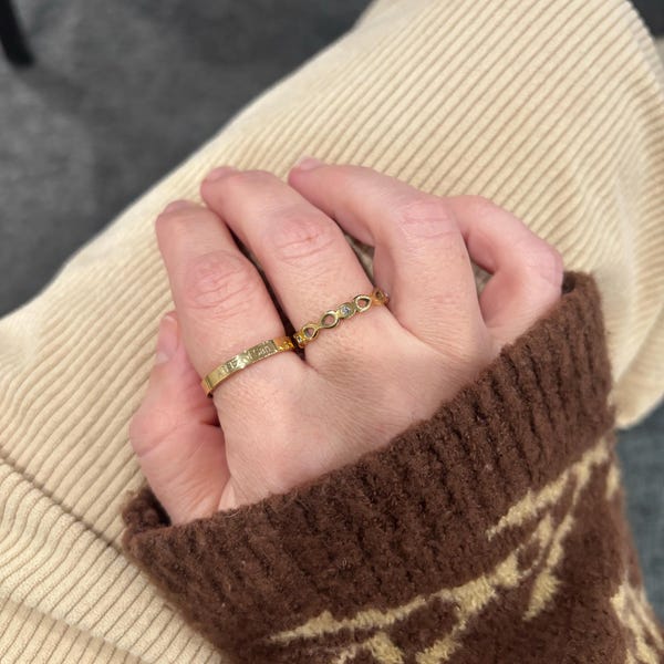 ATEEZ RING/ Personalized Ring, Kpop, Atiny, Subtle Engraved Ring ...