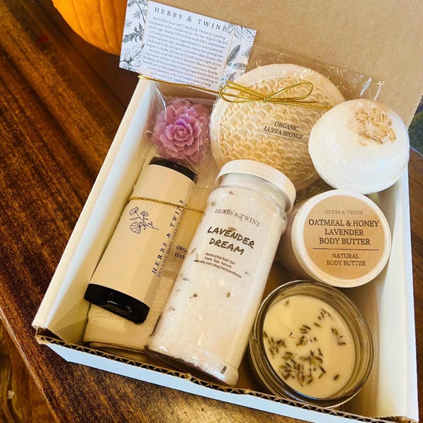 Relaxation Stress Relief Aromatherapy Gift Box Self Care Spa Gift Set ...