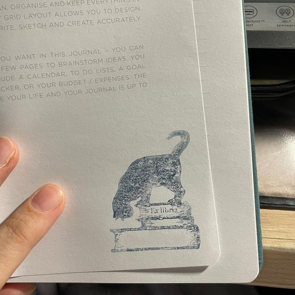 The Great Wave off Kanagawa Book Stamp, Ex Libris Stamp, Mount Fuji ...