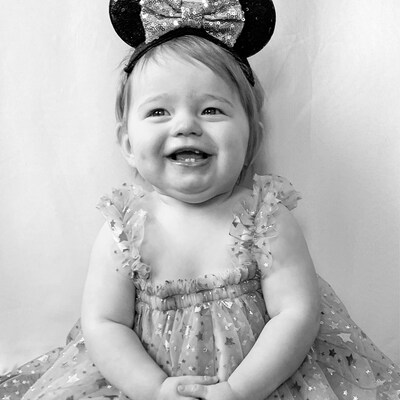 Baby Child Kid Minnie Mouse Ears With Red Bow / Vintage Style / Minnie ...