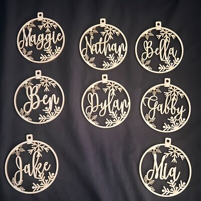 Custom CHRISTMAS Tree Baubles Christmas Tree Decor - Etsy