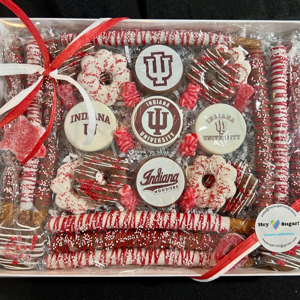 College Commit Custom Chocolate Dipped Treats Gift Box: Graduation ...