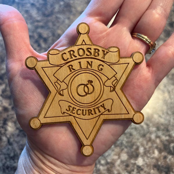 Ring Security Badge, Ring Bearer Badge, Ring Bearer Security Badge ...