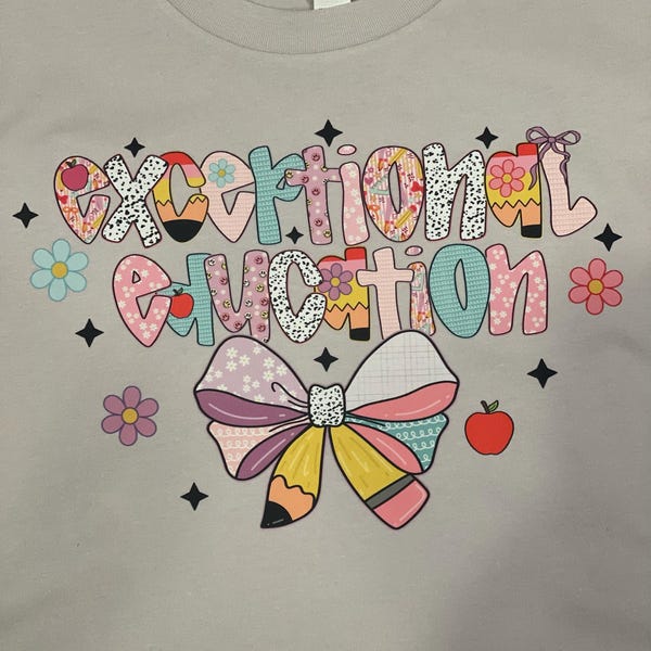 Preppy Special Education Teacher – Floral Grandmillennial Design – Hand ...