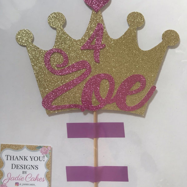 Princess Cake Topper | Princess Party Decor | Princess Party | Princess ...