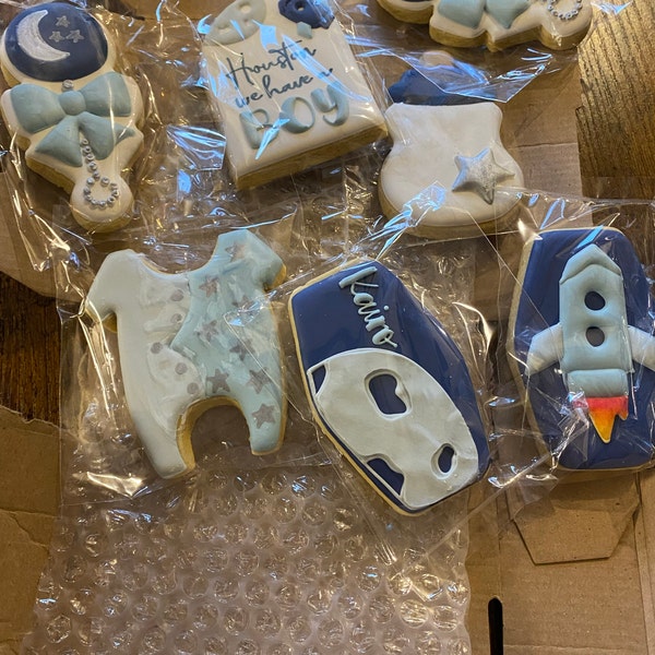 Over the Moon Theme - Baby Shower Sugar Cookies - Custom Sugar Cookies ...