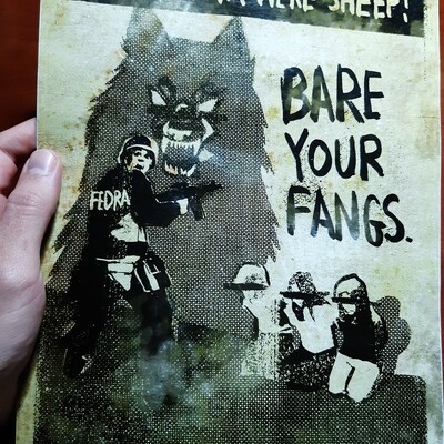 WOLVES FLYER W.L.F the Last of Us Part II, High Quality Fanmade - Etsy