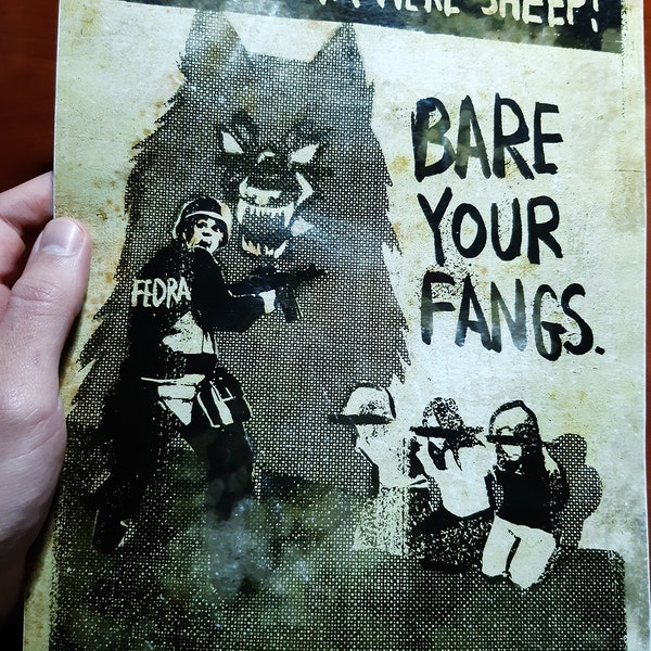 WOLVES FLYER W.L.F the Last of Us Part II, Fanmade - Etsy