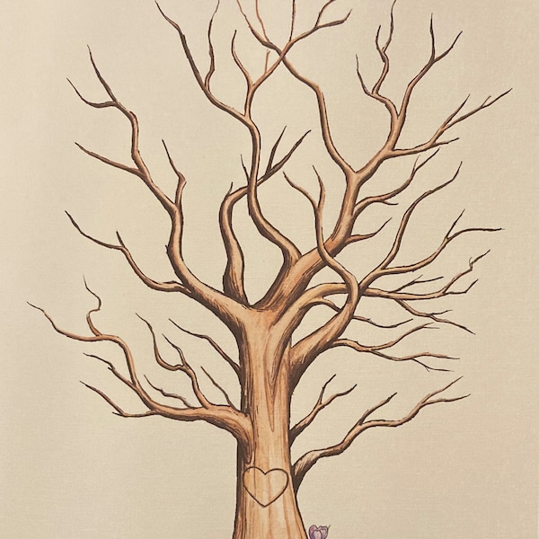 Fingerprint Tree, Finger Print Tree, Alternative Guest Book ...