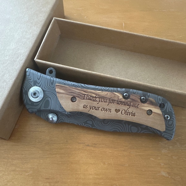 Stepfather of the Bride Knife Gift From Groom - Step Father Wedding ...