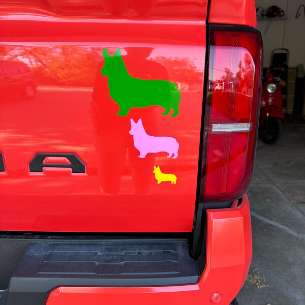 Corgi Dog V2 Silhouette Custom Vinyl Decal Sticker - Choose Your Color ...