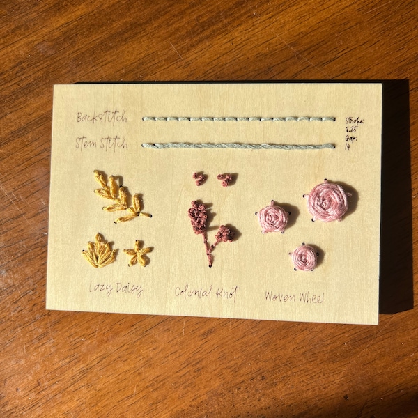 SVG Stitch Sampler Learn to Embroider for Laser Cutting, Glowforge ...