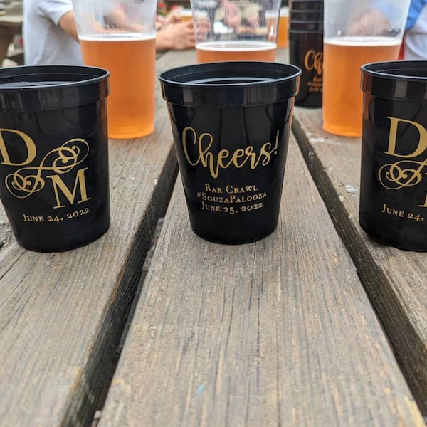Personalized Cups, Stadium, 16 Oz, Monogrammed, Custom, Plastic ...