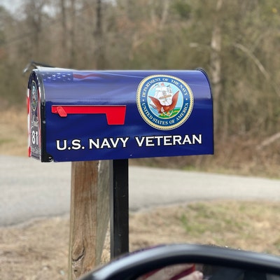 United States Navy Custom Mailboxes Homemade Gift for Dad Personalized ...