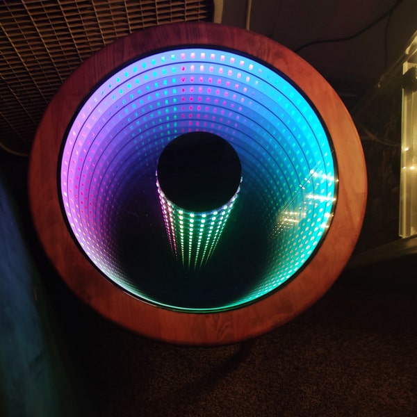 Infinity Mirror Coffee Table, Infinity Effect, Wooden Coffee Table ...