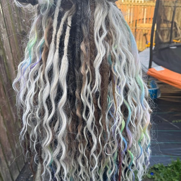 Viking Dreadlocks Dreadlock Ponytail Synthetic Dreadlocks on Elastic ...