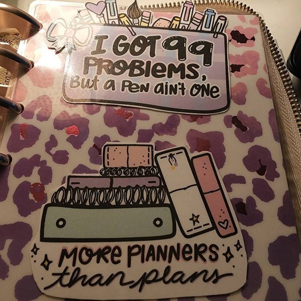 Pen Lover Has 99 Problems, Digital Printable Die Cut, Sticker ...
