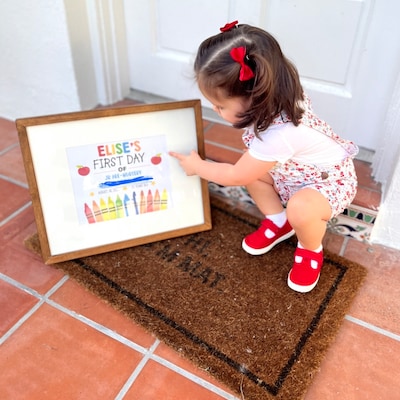 Editable First Day of School Sign, Printable Sign, Personalized School ...