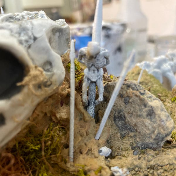 Impaled Skeletons - 28mm 32mm 40mm Printable Scenery Shadowfey Wilds ...