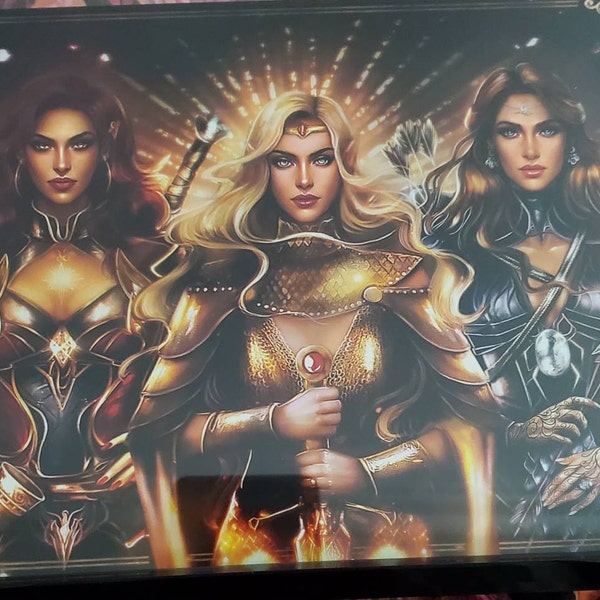 Art Print - Feyre, Rhysand & Nyx by Bxromance - Etsy