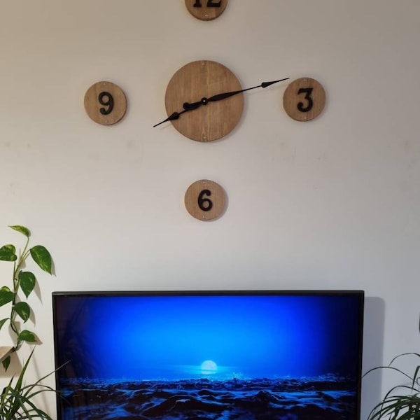 Blank Wood Clock, Blank Wooden Clock Face, Unfinished Wooden Clock ...