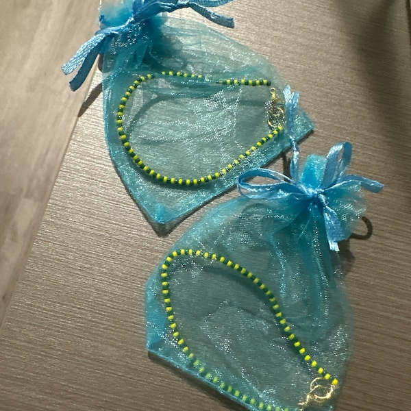 Collar Eleke De Yemaya Cuentas Grandes Azul Solidas Y Clara ...