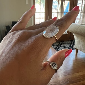 Silver 3 Stones Ring Engagement Ring Oval Cut Ring Simulant - Etsy