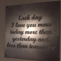 Custom Metal Quote Sign and Sayings, Inspirational Personalized Sign ...