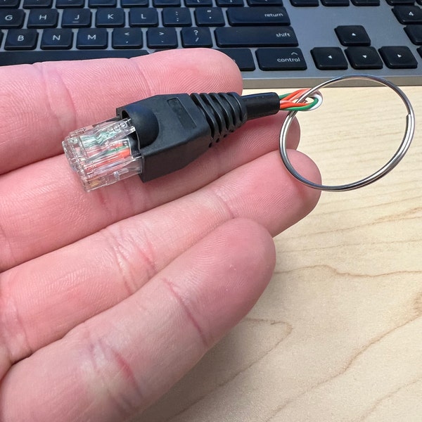 RJ45 Ethernet Loopback Keychain - Etsy