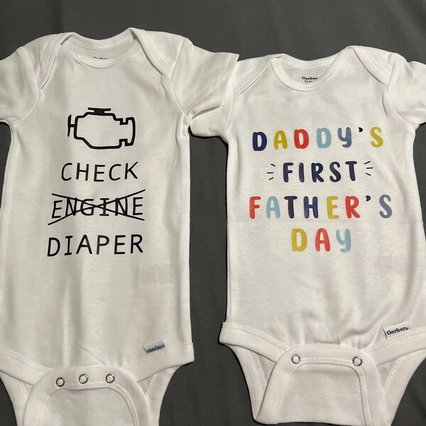 Check Engine Diaper Funny Baby Onesie®, Baby Boy Outfit, Gift for New ...