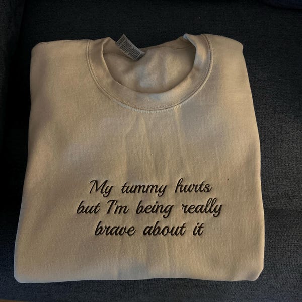 Custom Embroidered Sweatshirt, Custom Text Sweater, Personalized ...