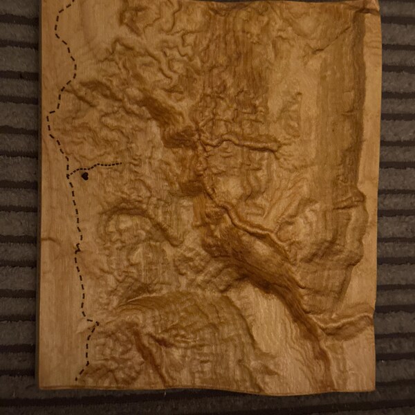 Grand Teton National Park Model, Topographical Carve of the Tetons Made ...