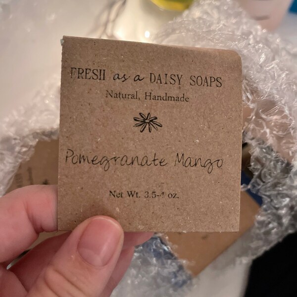 Pomegranate Mango Cold Process Soap, Natural Handmade Soap, Vegan - Etsy