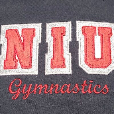 Double Applique Varsity Collegiate Machine Embroidery Font Monogram ...