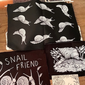 Snail & Moon Patch - Etsy