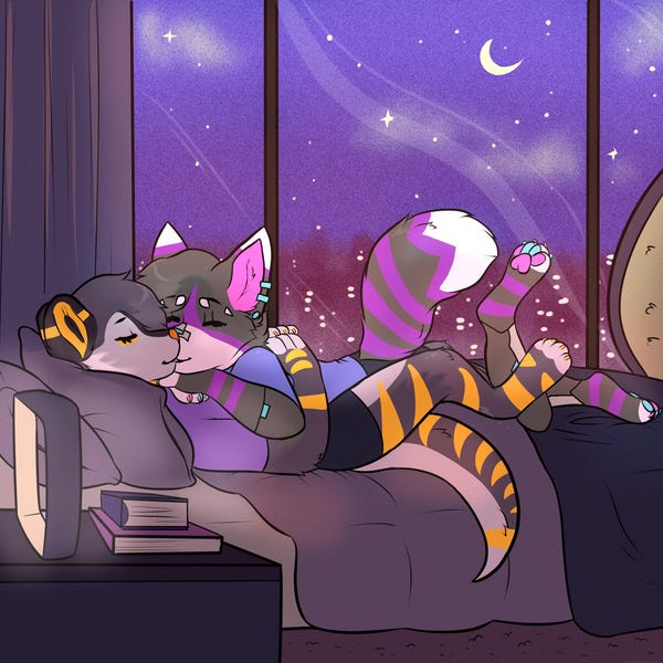 Furry Fursona Couple YCH- Pocky Game Comic - Etsy