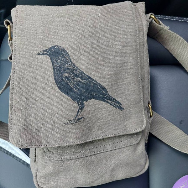 Crow Raven Tech Bag Small Purse Crossbody Shoulder Bag 11x7x2 Inches - Etsy