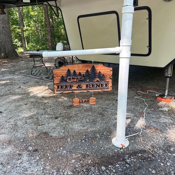 Engraved Camper Sign/ Personalized Camper Sign/ Camper Sign/ Campground ...
