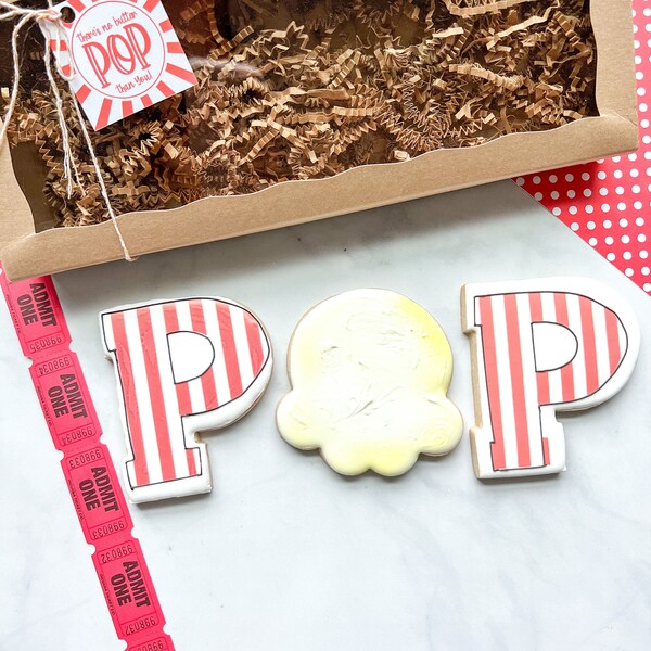Father's Day "no Butter Pop Than You!" Popcorn-themed 2x2" Gift Tag ...