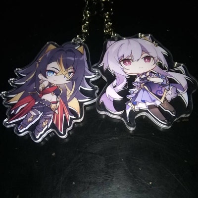 Bennett and Razor Keychains Genshin Impact Arcylic Charms - Etsy