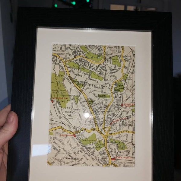 C. 1960 VINTAGE LONDON MAP, North East London, Hackney Marshes, Leyton ...