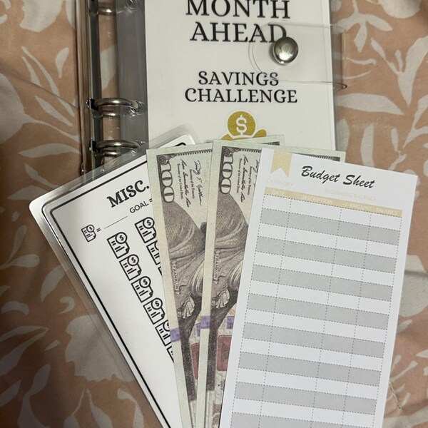 Savings Challenge Bundle / Laminated Savings Tracker / A6 Cash ...