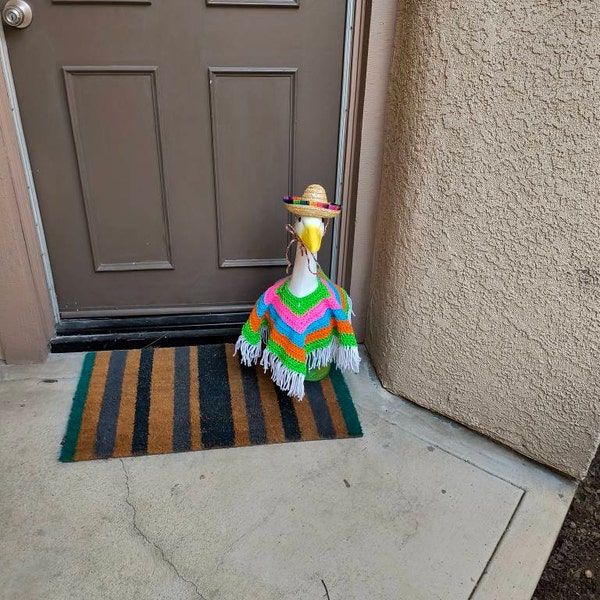 Tiger Goose Geese Outfit Lawn Goose Clothes Garden Statue Dress Patio ...