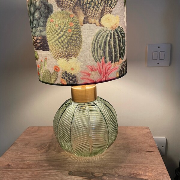 Cactus Lampshade Drum Lampshade - Handmade 20cm 25cm 30cm 35cm 40cm ...