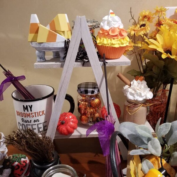 MINI CANDY CORN | Chunky Wood | Fall Decor | Rustic | Primitive ...