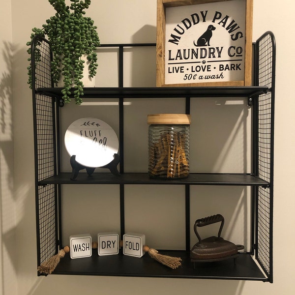 Muddy Paws Laundry Co. Wood Sign, Laundry Room Sign, Farmhouse Laundry ...