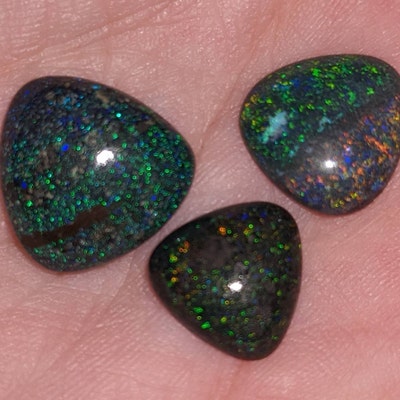 Blue Chalcedony Natural Triangle Shape Cut Stone Loose Gemstone for ...