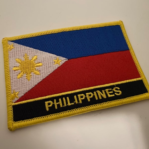 Philippines Patch / Philippines Flag Patch / Iron - on or Sew On - Etsy